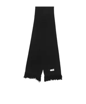 MAISON MARGIELA Wool-blend Scarf - Black