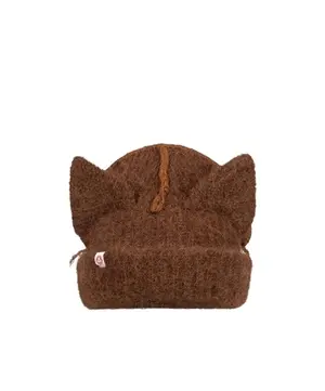 CHARLES JEFFRREY LOVERBOY Cat-ear Beanie - Brown