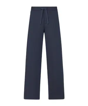 Dior Drawstring Straight Leg Joggers - Navy Blue