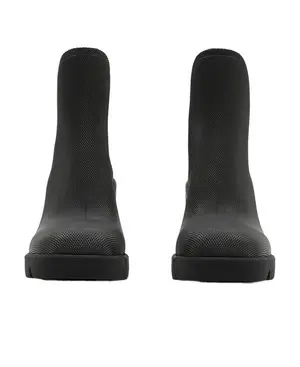 Burberry Marsh Round-toe Ankle Boots - Black