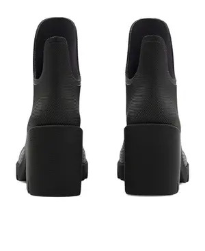 Burberry Marsh Round-toe Ankle Boots - Black