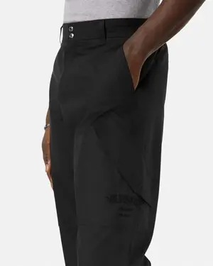 Versace Milano Stamp Tailored Trousers - Black