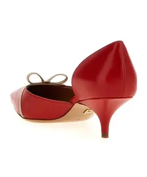 FERRAGAMO Gyoia Pointed High Heels - Red