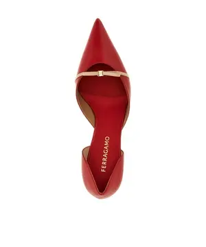 FERRAGAMO Gyoia Pointed High Heels - Red
