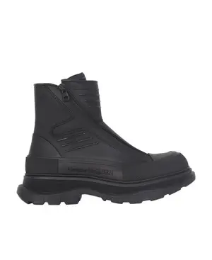Alexander Mcqueen Zip Up Boots For Men
