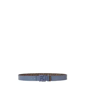 Fendi Ff Squared Reversible Studded Belt - Blue
