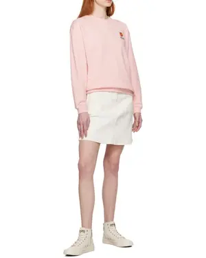Kenzo Logo Embroidered Crewneck Sweatshirt