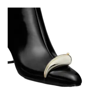 Tory Burch 65mm Pierced Xl Ankle Boots - Perfect Black/silver