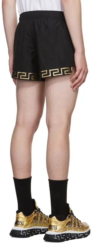 Versace Greca Logo-print Shorts