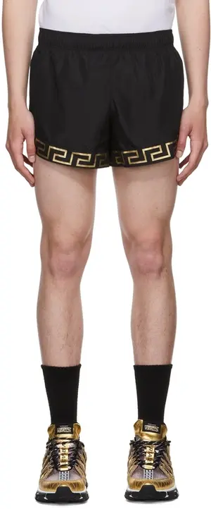 Versace Greca Logo-print Shorts