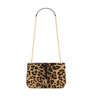 Saint Laurent Jamie 4.3 Leopard Print Pony Hair Mini Shoulder Bag