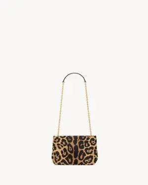 Saint Laurent Jamie 4.3 Leopard Print Pony Hair Mini Shoulder Bag