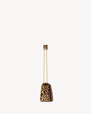 Saint Laurent Jamie 4.3 Leopard Print Pony Hair Mini Shoulder Bag