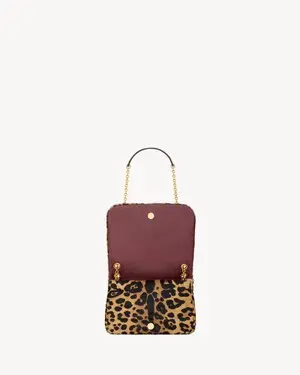 Saint Laurent Jamie 4.3 Leopard Print Pony Hair Mini Shoulder Bag