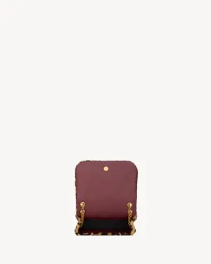 Saint Laurent Jamie 4.3 Leopard Print Pony Hair Mini Shoulder Bag