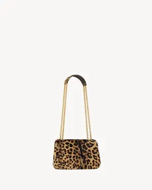 Saint Laurent Jamie 4.3 Leopard Print Pony Hair Mini Shoulder Bag