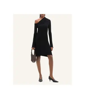 COURREGES Asymmetrical Long Sleeve Mini Dress