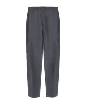 MAISON MARGIELA Asymmetrical Pleated Trousers