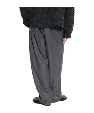 MAISON MARGIELA Asymmetrical Pleated Trousers