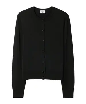 Filippa K Glossy Buttoned Cardigan - Black