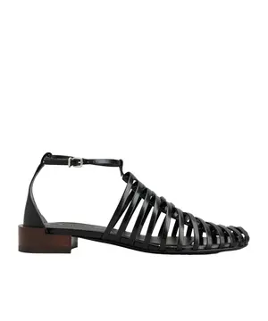 TOD'S Strappy Ankle Sandals - Black