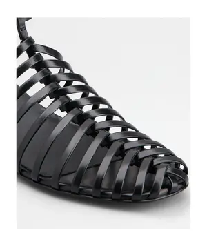 TOD'S Strappy Ankle Sandals - Black