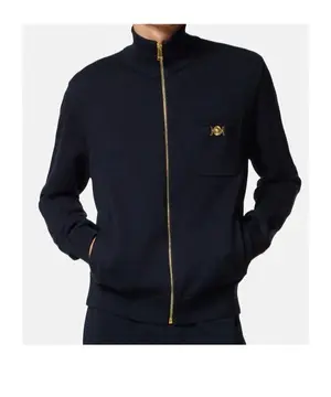 Versace Medusa Zipped Cardigan