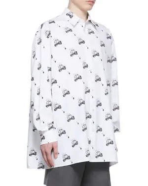 We11Done Graphic-print Oversized Shirt