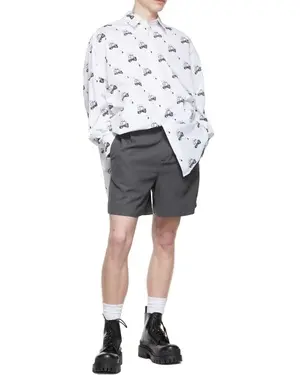 We11Done Graphic-print Oversized Shirt