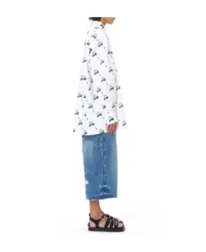 We11Done Graphic-print Oversized Shirt