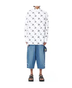 We11Done Graphic-print Oversized Shirt