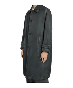 MAISON MARGIELA Waxed Single-breasted Coat