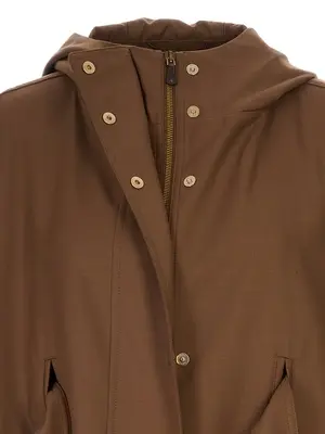 Max Mara Long Belted Hooded Coat