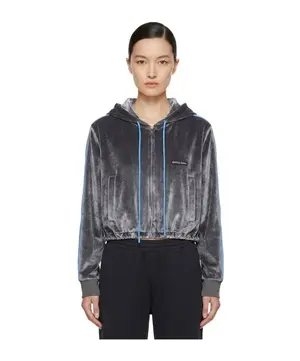 Marissa Chiara Long Sleeve Zip-up Cropped Jacket