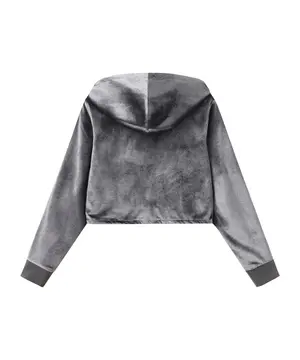 Marissa Chiara Long Sleeve Zip-up Cropped Jacket