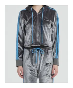Marissa Chiara Long Sleeve Zip-up Cropped Jacket