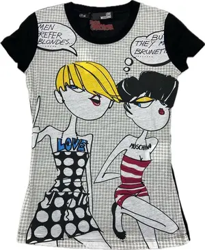 Moschino Short Sleeve T-shirt - Gray