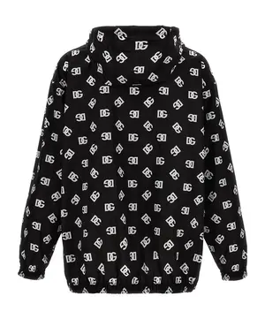 Dolce & Gabbana All-over Logo Hooded Jacket