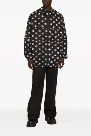 Dolce & Gabbana All-over Logo Hooded Jacket