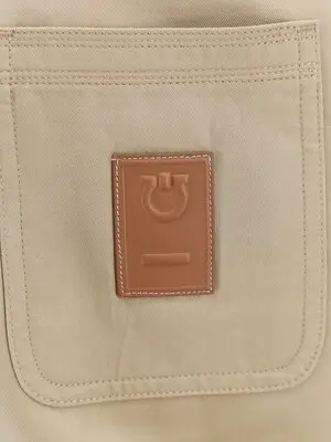FERRAGAMO Logo Patch Long-sleeve Jacket