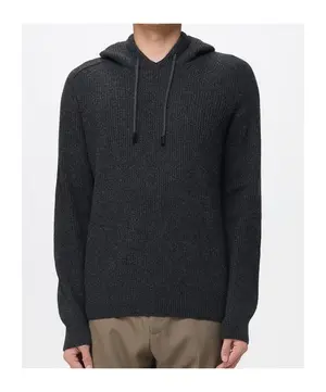 Tagliatore Ribbed V-neck Hoodie