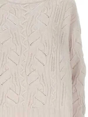 D.exterior Cable Knit Sweater