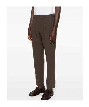 Herno Tailored Elasticated Waistband Trousers - Black