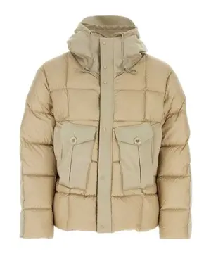 TEN C Drawstring Hooded Padded Coat - Nude