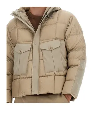 TEN C Drawstring Hooded Padded Coat - Nude
