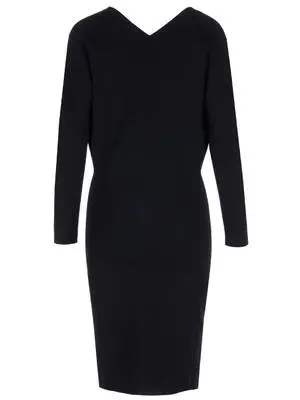 Stella McCartney Long-sleeved V-neck Knitted Dress