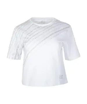 EA7 Round Neck Short Sleeve T-shirt - White