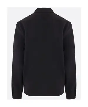 Prada Long-sleeved Zip-up Jacket - Black