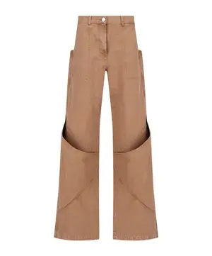 Attico Knee-detailed Long Pants