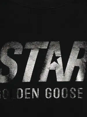GOLDEN GOOSE Crewneck Sweatshirt With Logo Print - No